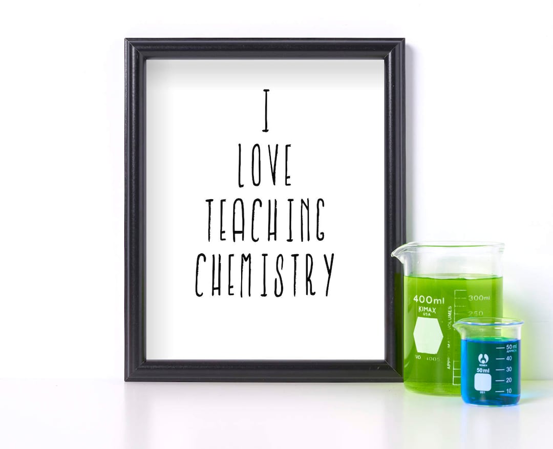 Classroom Poster Digital Download Chemistry Poster Gift for - Etsy