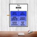 Gift for Boss Door Sign Digital Download Boss Gift Printables Instant ...