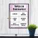 Speech Therapist Door Sign Digital Download Speech Therapy - Etsy