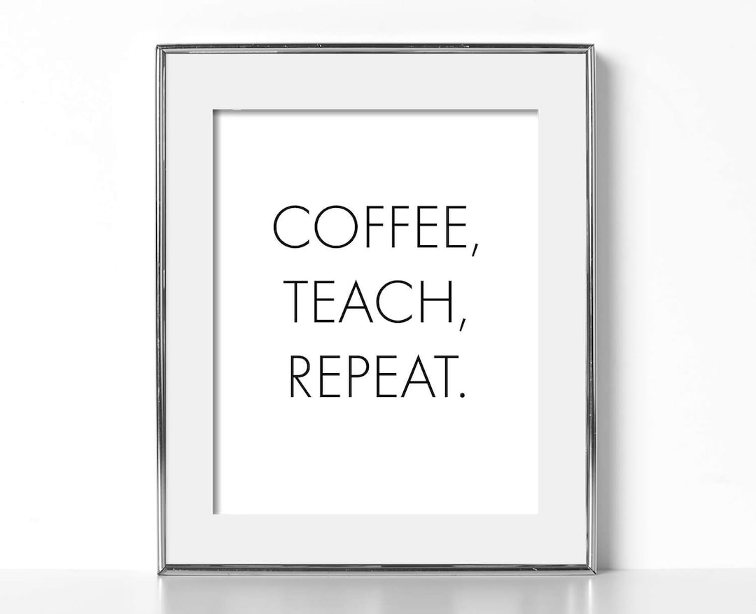 Teacher Art Digital Download Printable Art Typography Print Digital Art ...