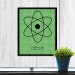 Instant Printable Digital Download "atom" Home Decor Wall Art Nerdy ...
