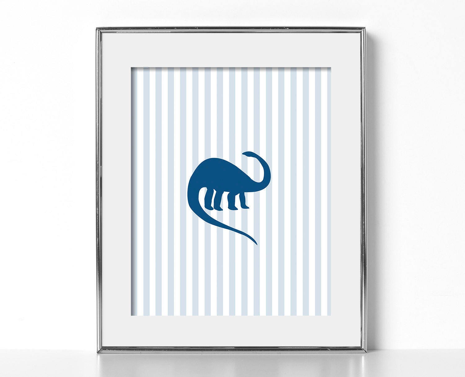 Blue Brontosaurus Digital Download Printable Art Dino Print - Etsy