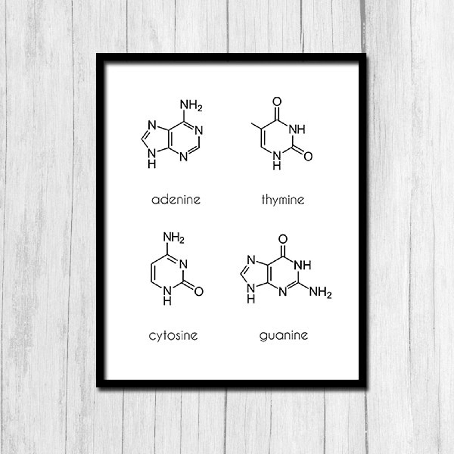 Science Art Print Digital Download Molecule Art Poster - Etsy