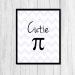 Geeky Baby cutie Pi Print Digital Download Math - Etsy