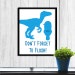 Flush Sign Instant Printable Art Flush Boys Bathroom Blue Boys Bathroom ...
