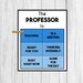 Professor Gift Door Sign Digital Download Gift for Professor Door Decor ...