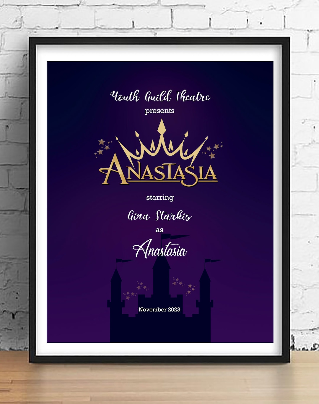 Anastasia Playbill Poster: Musical Theater Gift (digital Download) - Etsy