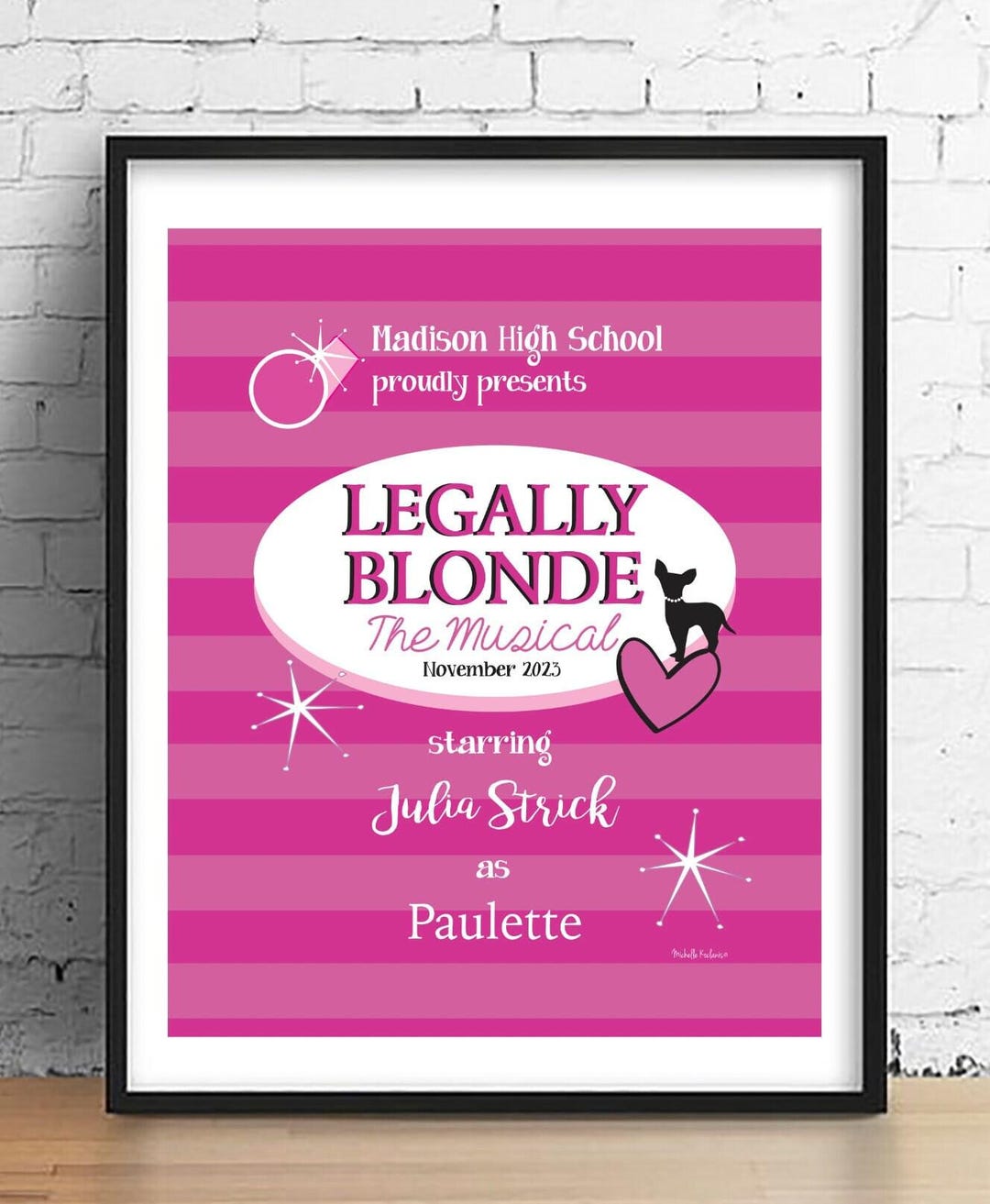 Personalized Musical Theatre Gift: Custom Playbill Poster (digital ...