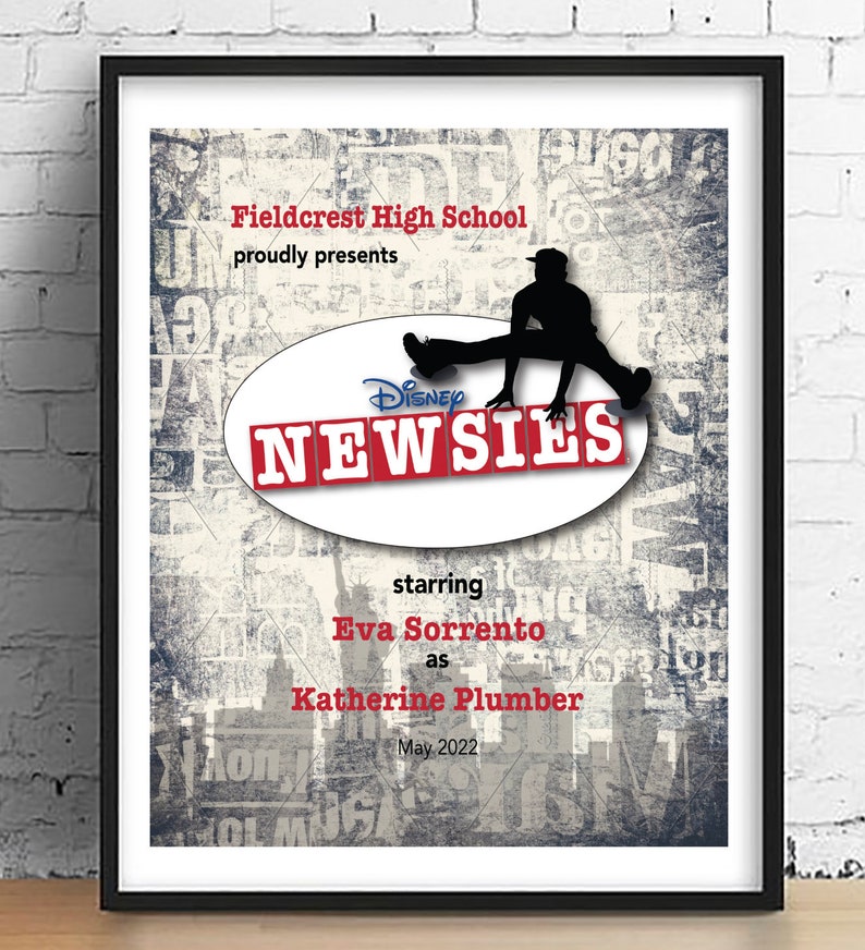 Newsies the Musical Playbill Poster Gift for Actor Gift - Etsy