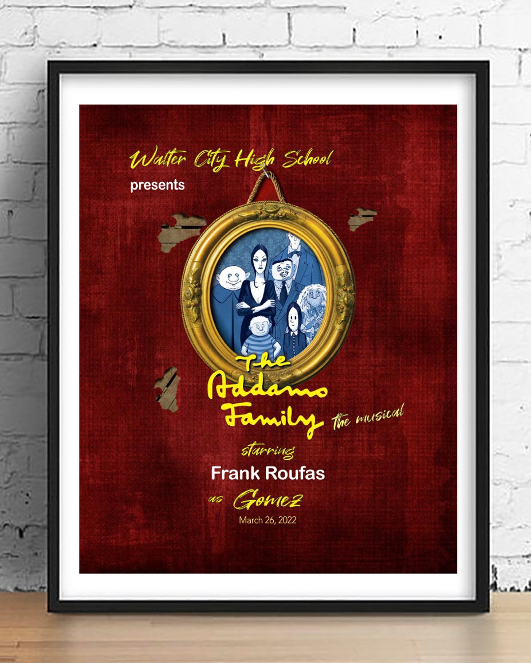 The Addams Family | Musical | Gift for Actor Gomez Morticia Uncle ...