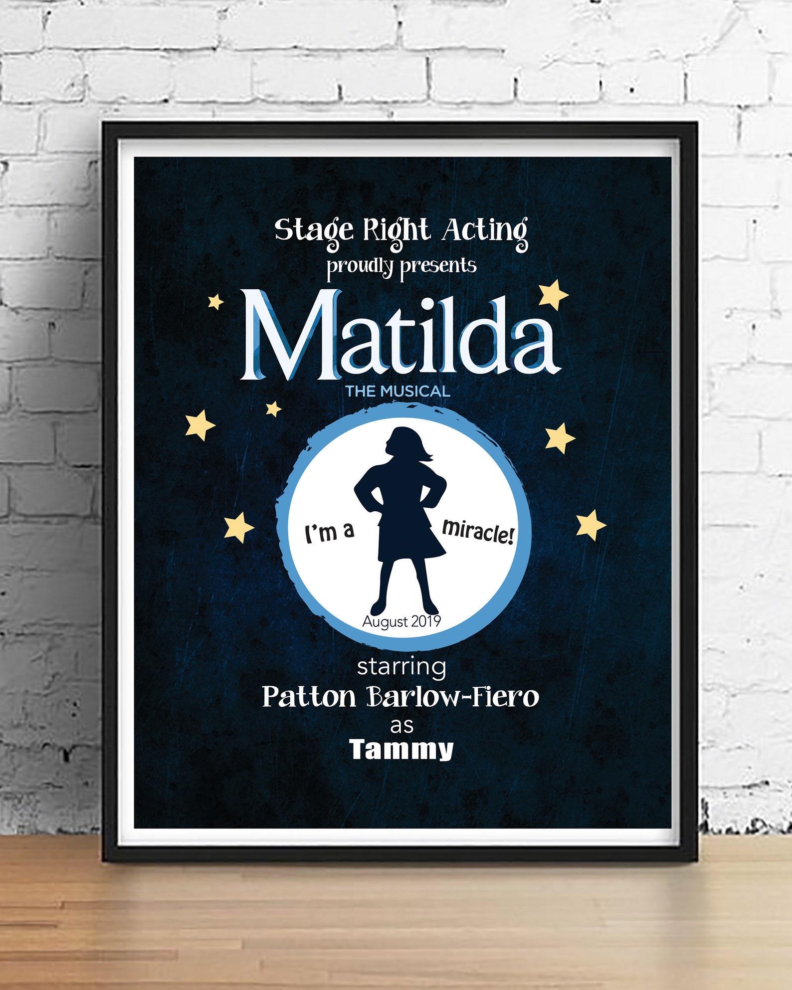 Matilda the Musical Playbill Poster Custom Theater Print - Etsy