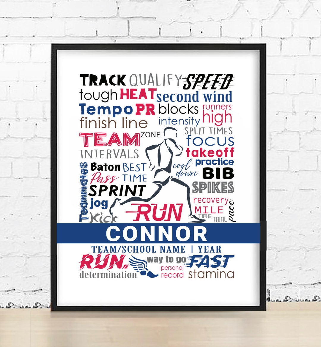 Track Runner Gift for Him | Track Athlete | Runner Boy | Track and ...