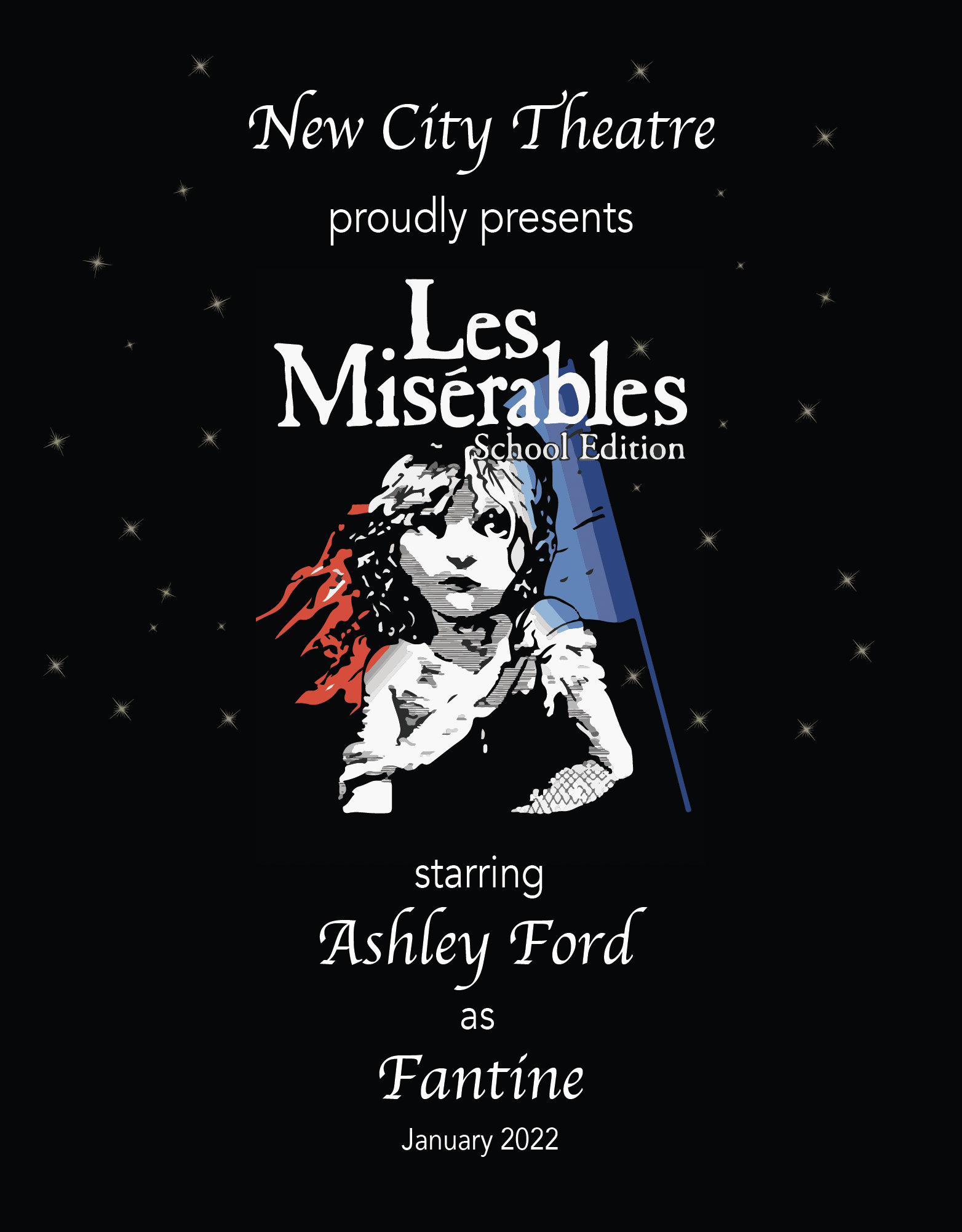 Les Miserables Broadway 2022 Poster