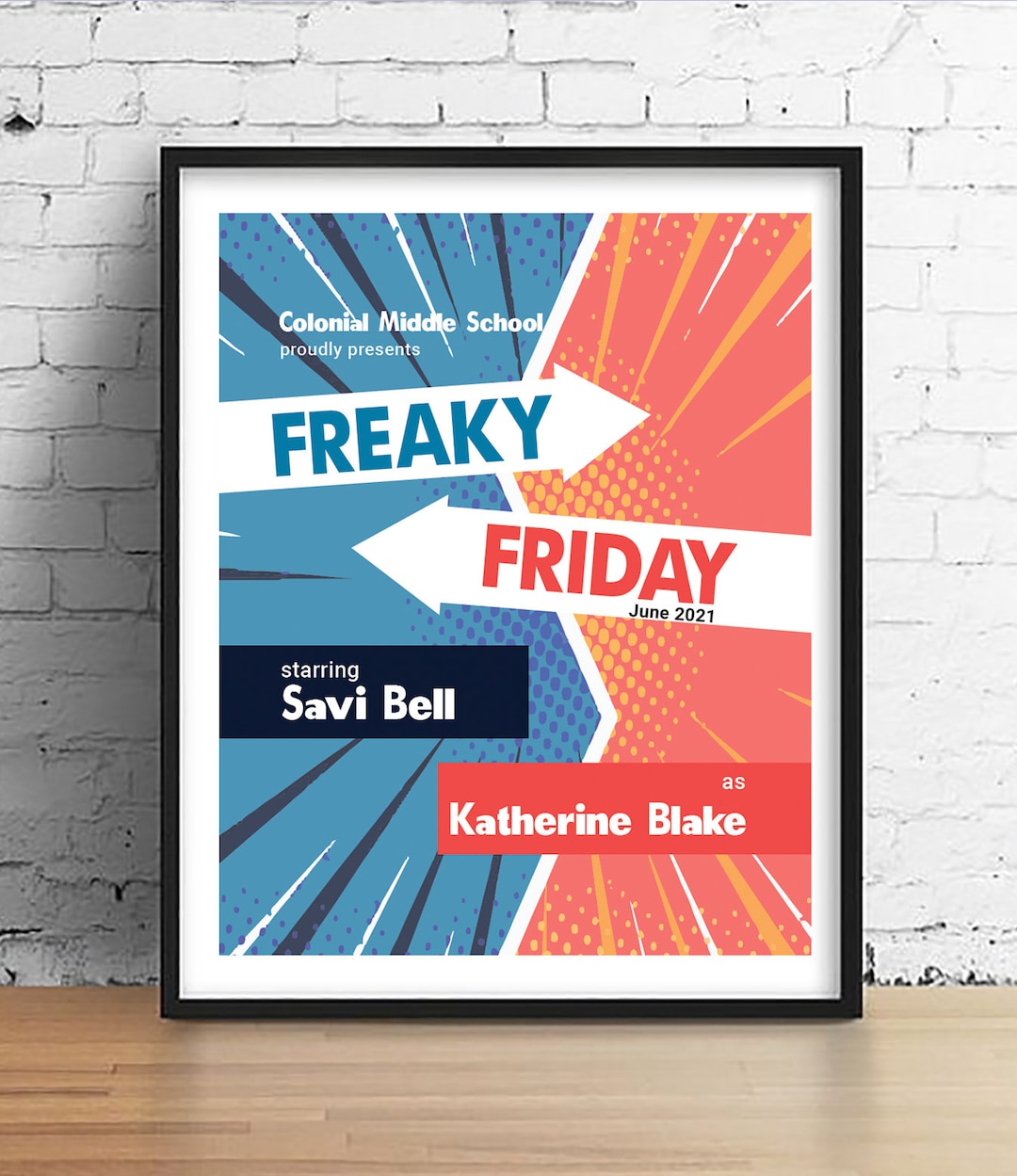 Custom Freaky Friday Musical Poster: Personalized Cast Gift (digital ...