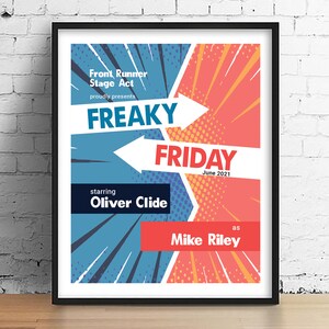 Custom Freaky Friday Musical Poster: Personalized Cast Gift (digital ...