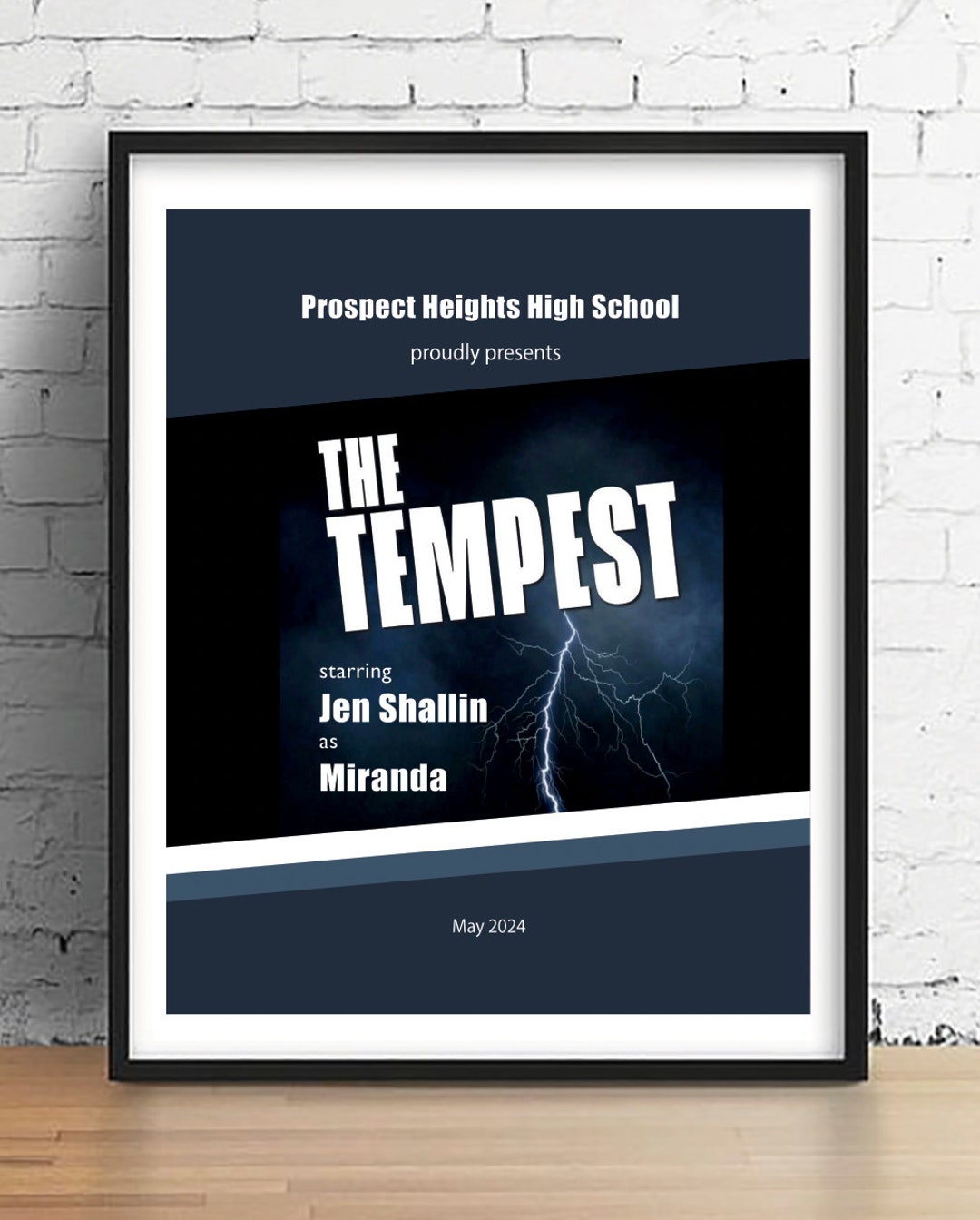 The Tempest | Theatre Playbill | Gift for Actor | Cast Gift | Gift for ...