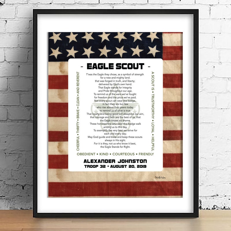 Eagle Scout Printables - Etsy