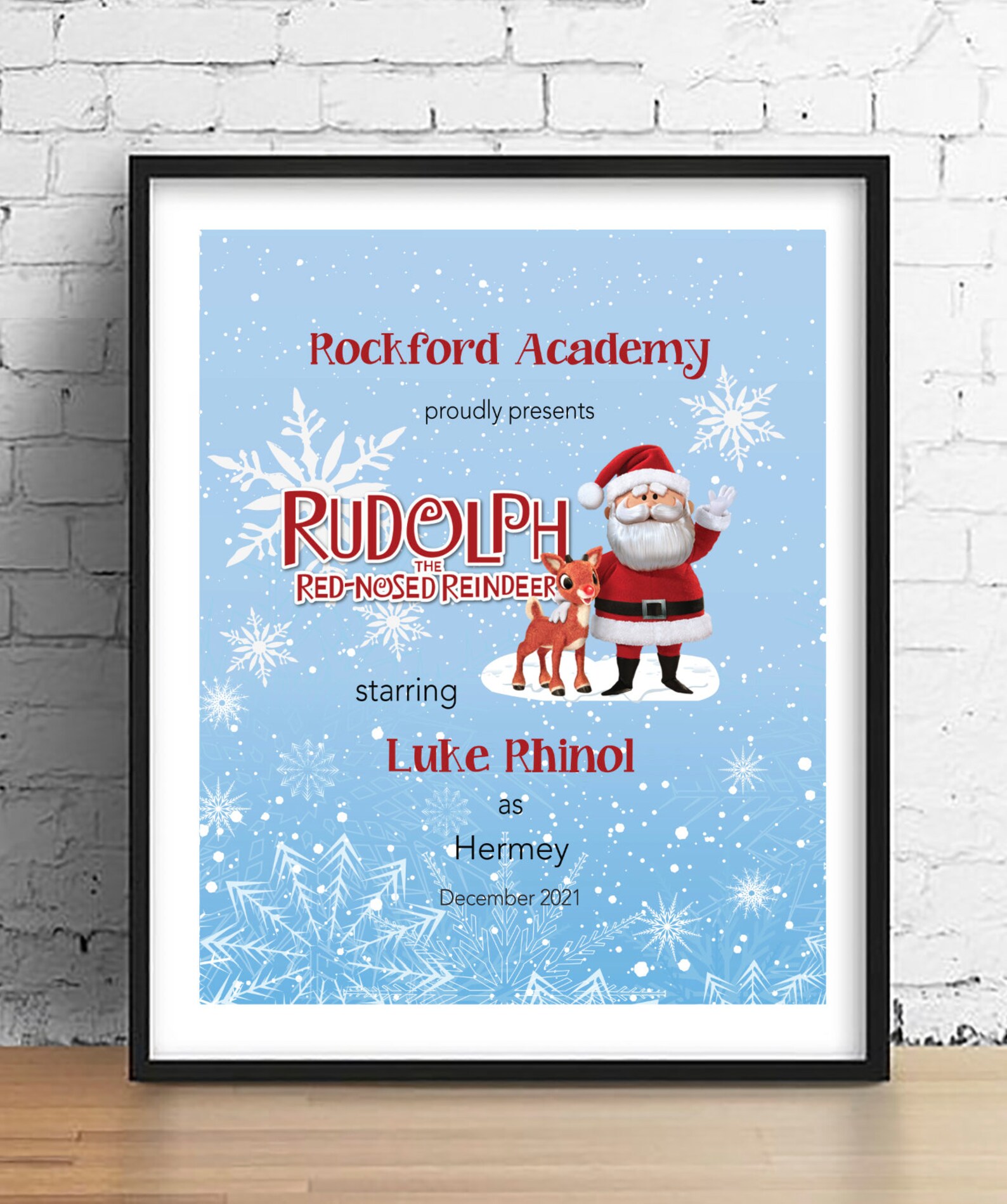 Rudolph the Red Nosed Reindeer Christmas Play Santa Claus - Etsy