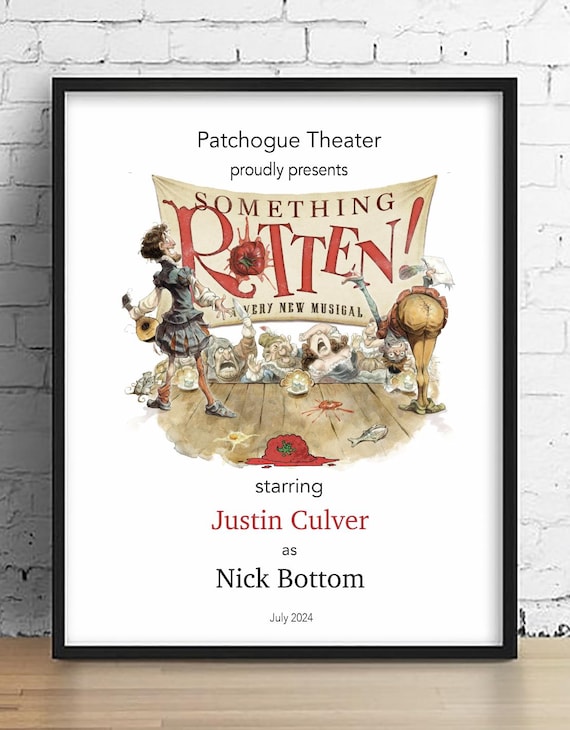 Something Rotten wholesale Musical Playbill