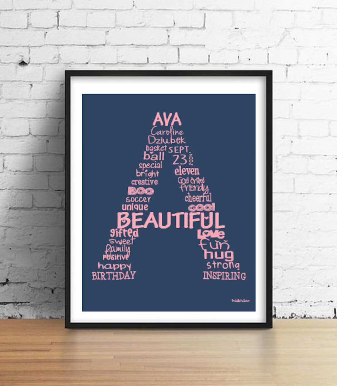 Name Word Cloud • Word Art • Birthday Gift • Anniversary • Father's Day ...