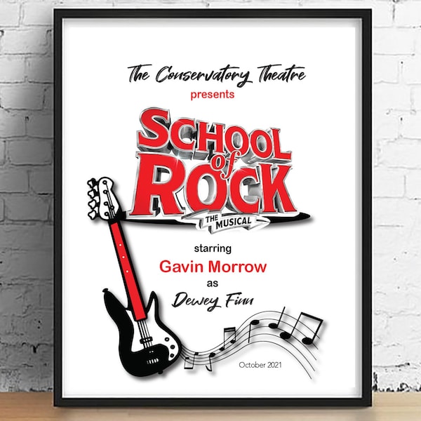 School of Rock Poster - Etsy