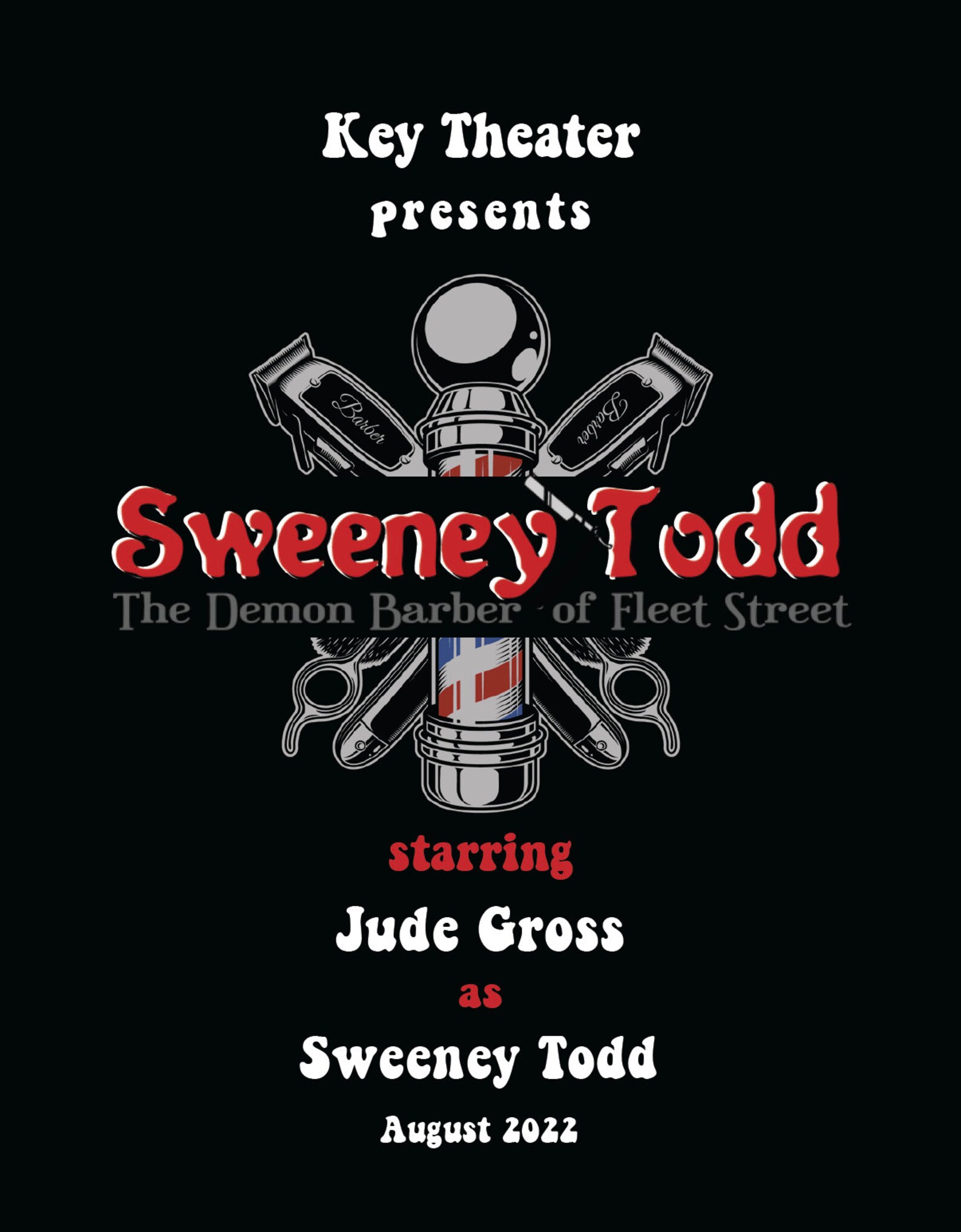 Sweeney Todd Playbill Poster: Personalized Theater Gift (digital ...