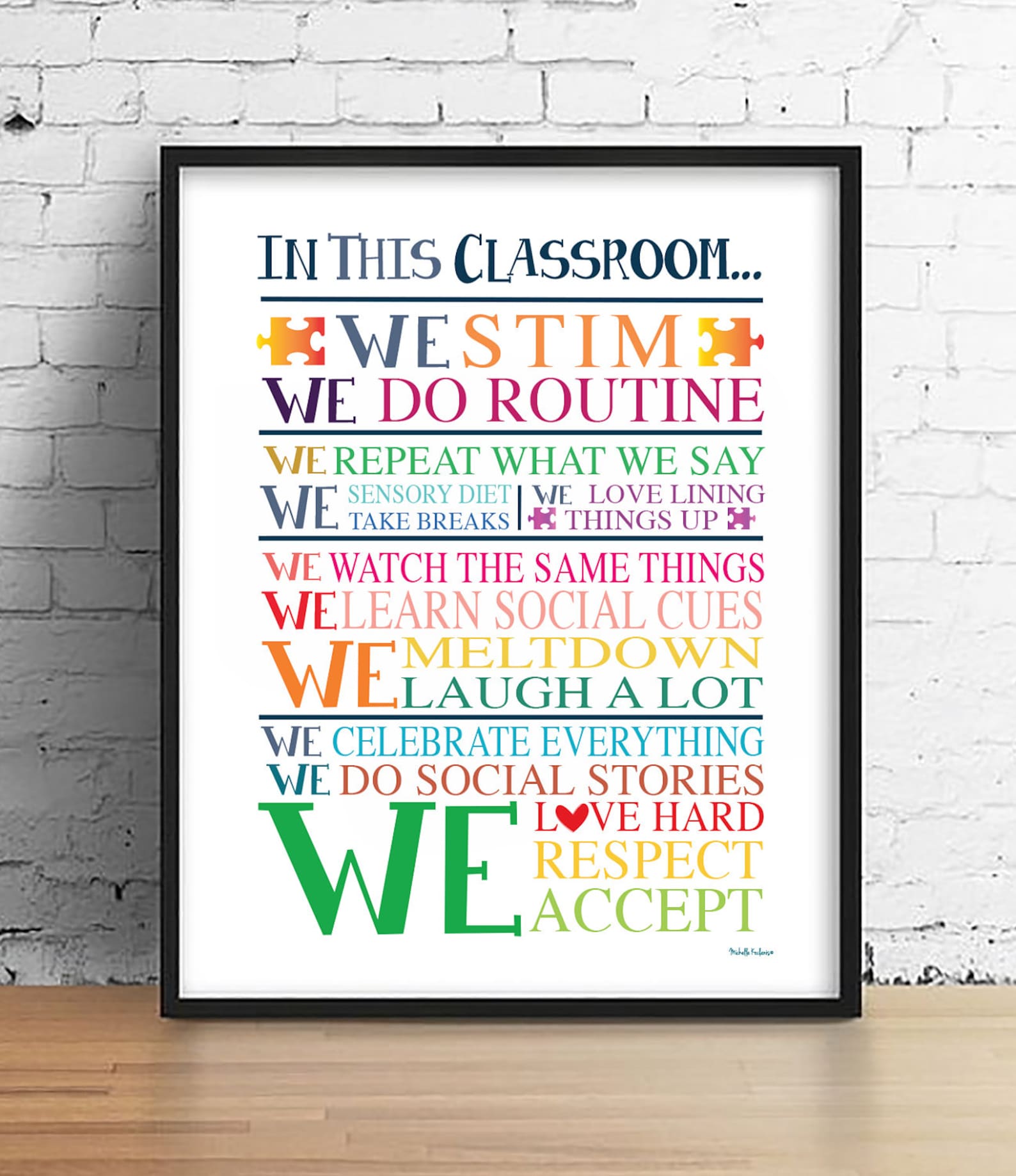 Autism Awareness Autism Poster Class Autistic Students | Etsy