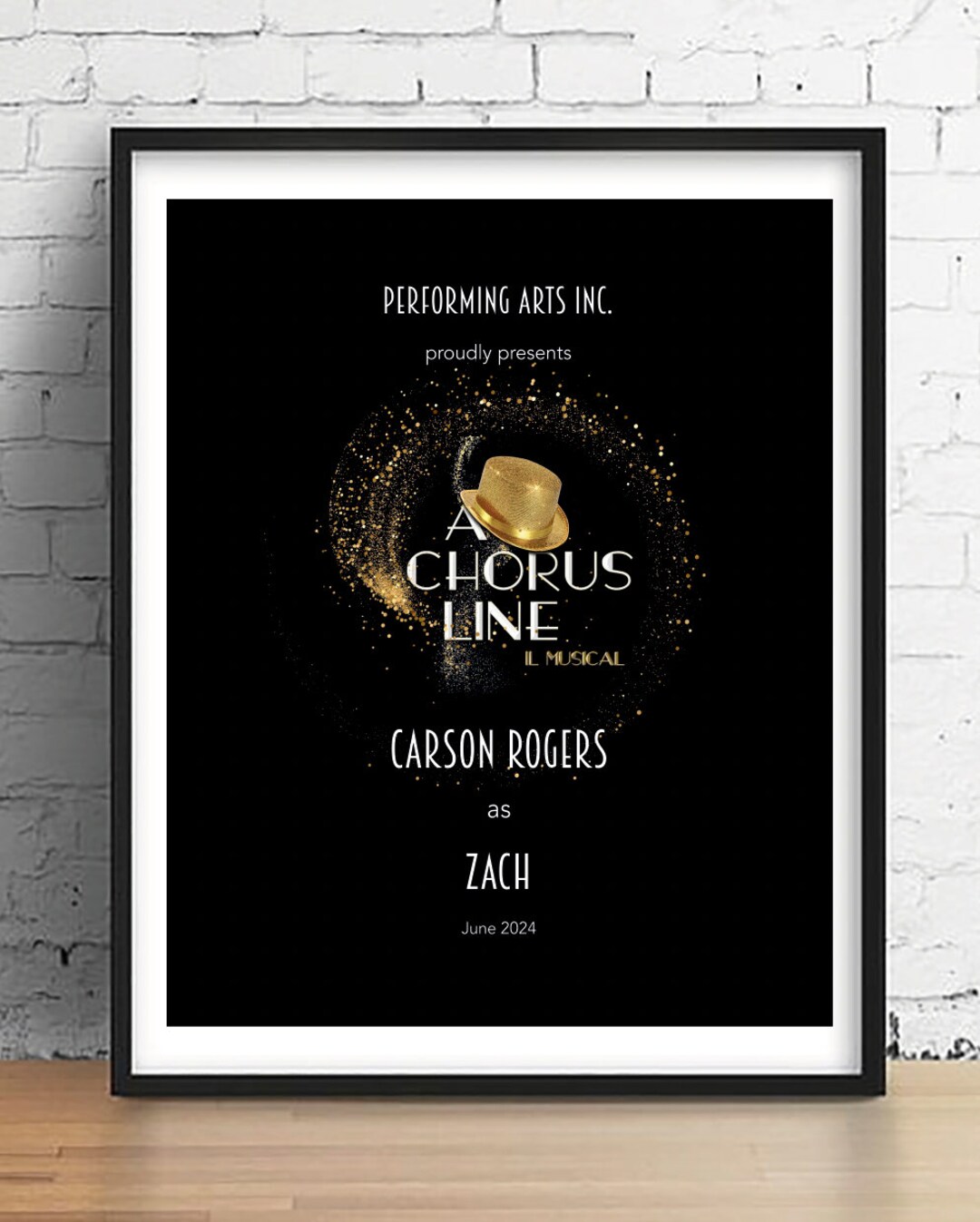 Personalized A Chorus Line Playbill Poster | Gift for Performer ...