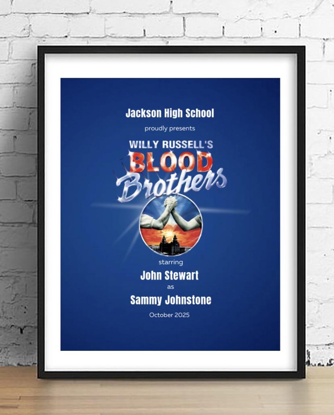 Blood Brothers Play _ Playbill Poster: Performer Gift (digital Download ...