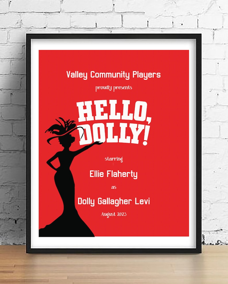 Hello Dolly Playbill Poster: Musical Theatre Gift (digital Download) - Etsy