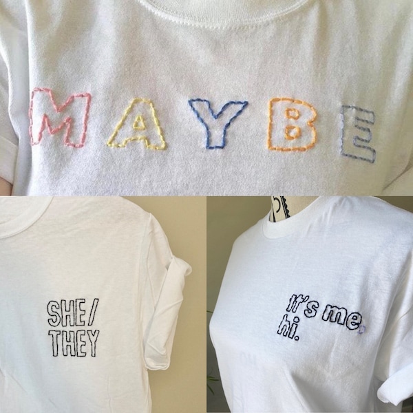 Block Letter Shirt - Etsy