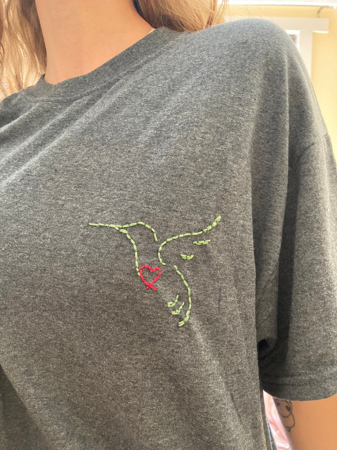 Embroidered Hummingbird Gift for Bird Lover Gift for Birders Gift ...