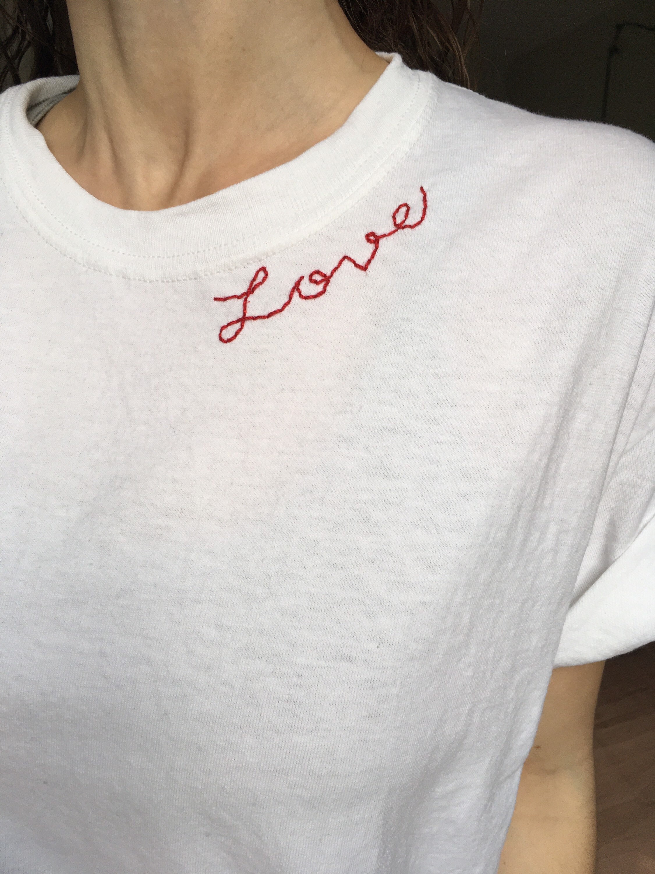 CUSTOM EMBROIDERED COLLAR / personalized embroidered shirt | Etsy