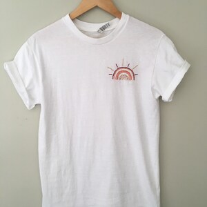 Abstract Sun Embroidery Design Abstract Sunset Embroidery Art - Etsy