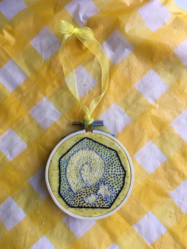 Cute Pixel Art Fossil Sprite Embroidery | ACNH Animal Crossing Wall ...