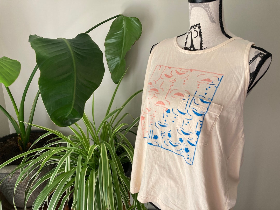 Traditional Japanese Kimono Pattern Tank Top Silkscreen Tanktop ...