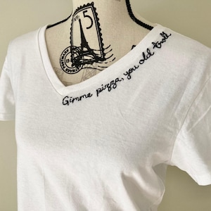 CUSTOM EMBROIDERED COLLAR / Personalized Embroidered Shirt Embroidery ...