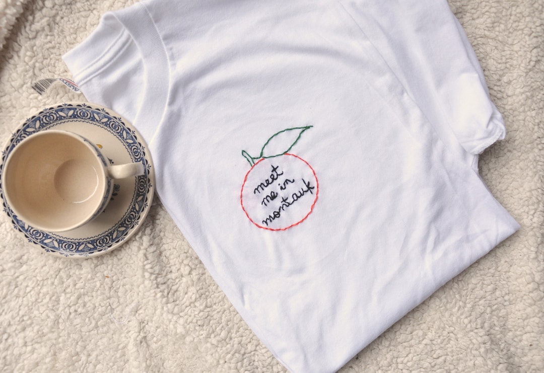 ESOTSM Meet Me in Montauk Hand Embroidered Shirt Eternal Sunshine of ...