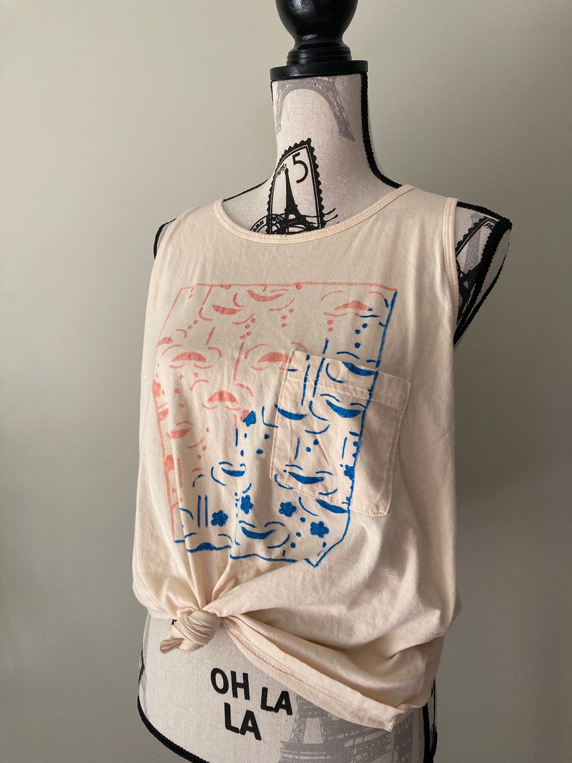 Traditional Japanese Kimono Pattern Tank Top Silkscreen Tanktop ...