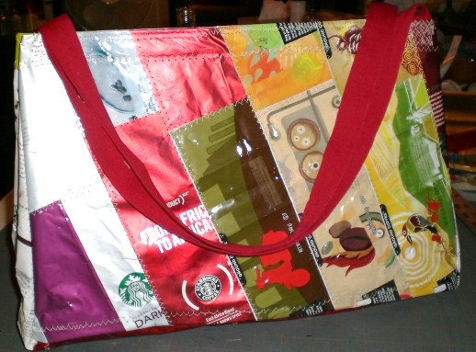 Tutorial How to Make Coffee Bag Handbag Tote With Separate Lining - Etsy