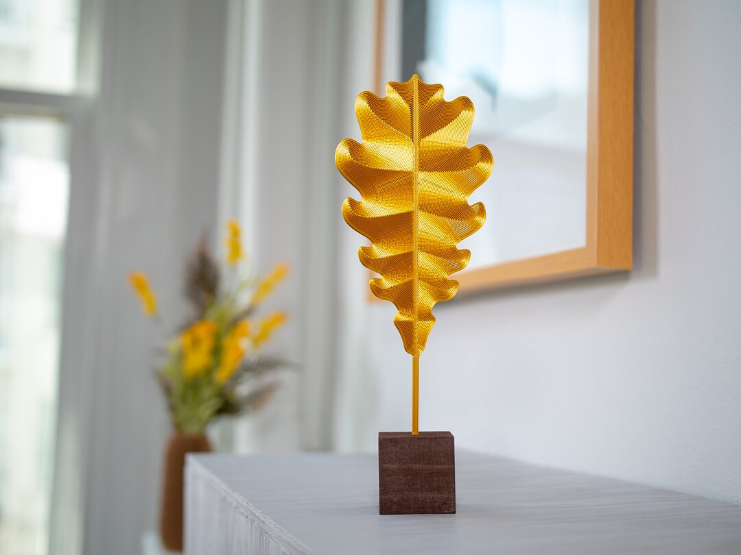 Oak Leaf, Leaf Decoration, Leaf Statue, Gift for Father - Etsy
