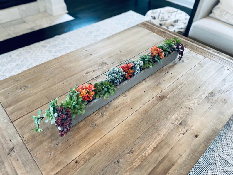 Trough Centerpiece Planter / Concrete / Dining Table Decor / Gift ...