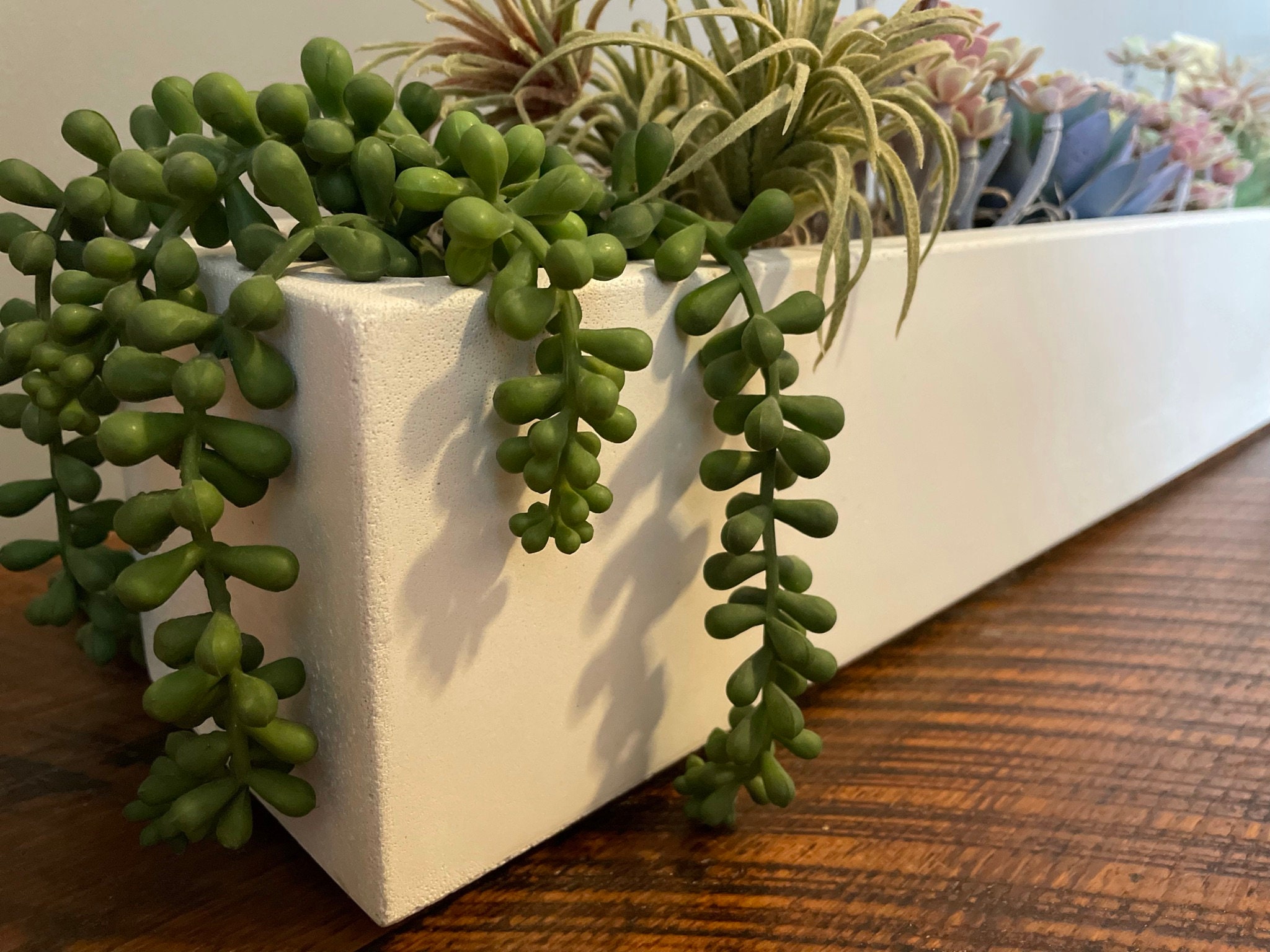 Trough Centerpiece Planter / Concrete / Dining Table / Gift ...