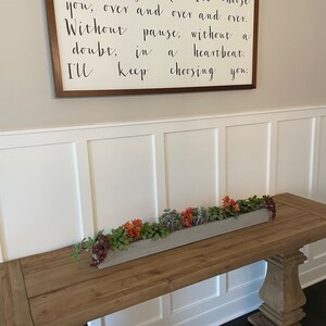 Trough Centerpiece Planter / Concrete / Dining Table Decor / Gift ...