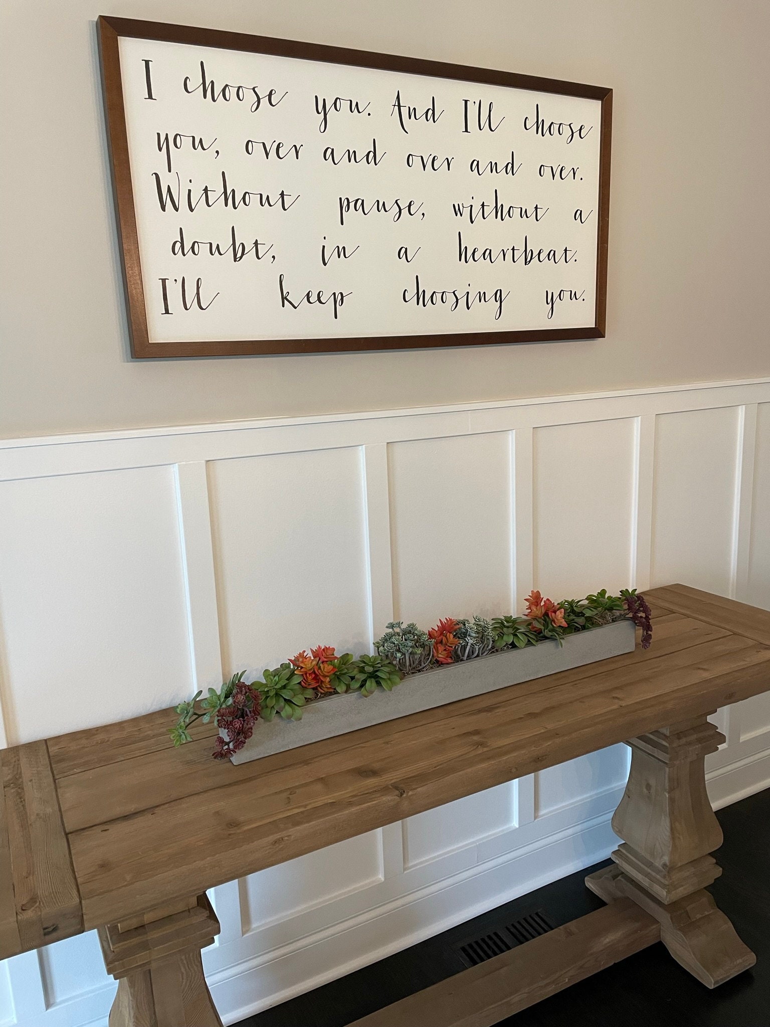 Trough Centerpiece Planter / Concrete / Dining Table Decor / Gift ...