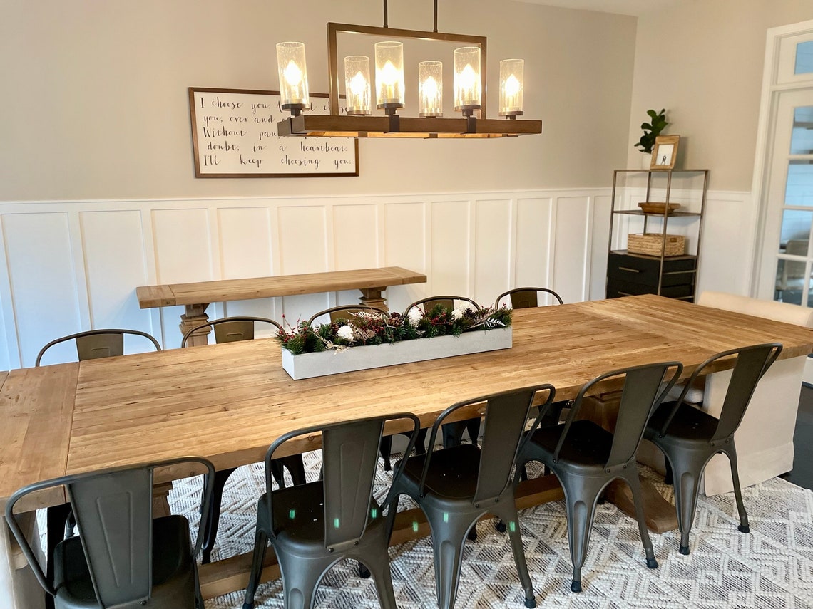 Trough Centerpiece Planter / Concrete / Dining Table Decor / Gifts ...