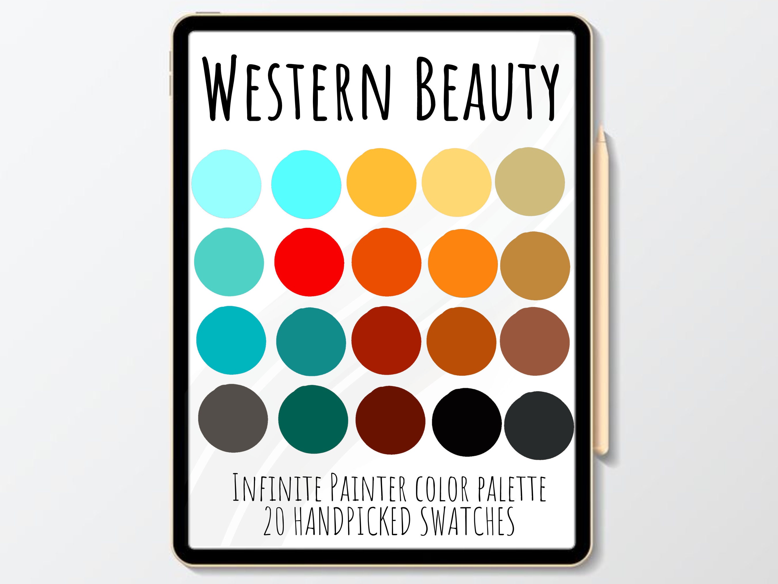 Western Beauty Infinite Palette, 20 Colors, Color Palette, Infinite ...