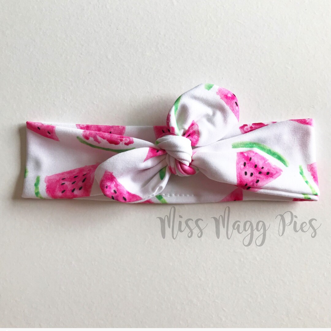 Watermelon · Top Knot Headband / Adjustable Headband / Head Wrap ...