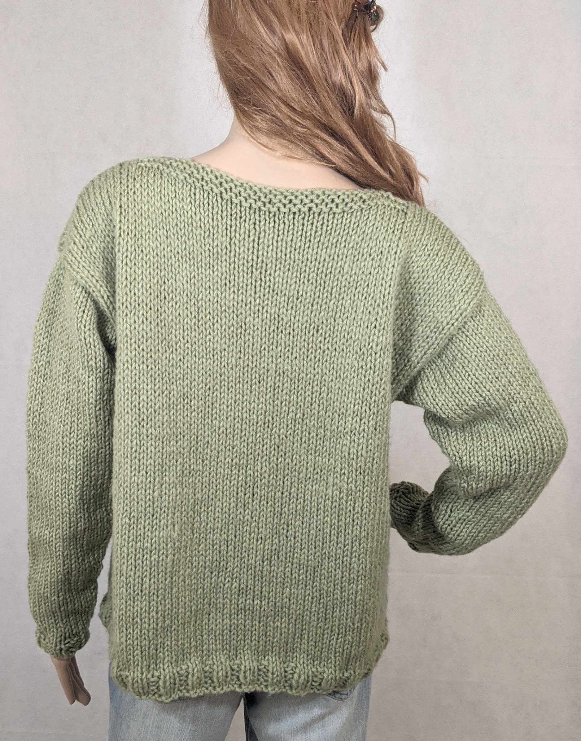 Abigail Sweater KNIT PATTERN, "seamless" Knit Sweater, PDF Pattern - Etsy