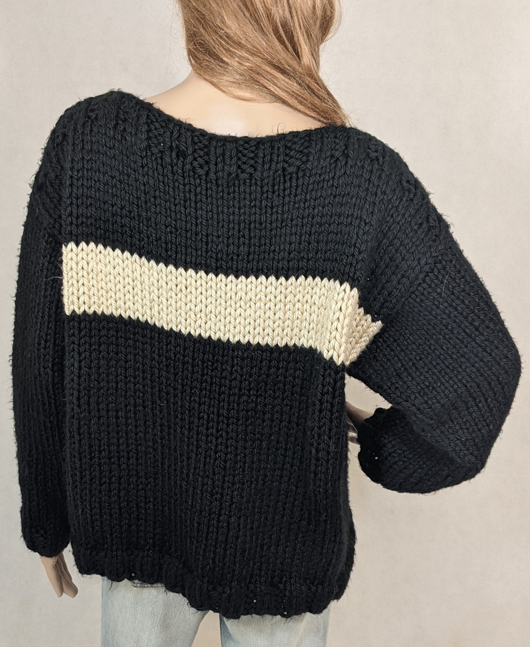 Sheila's Bulky Sweater PATTERN seamless Knit - Etsy